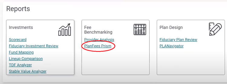 RPAG and PlanFees Report Integration